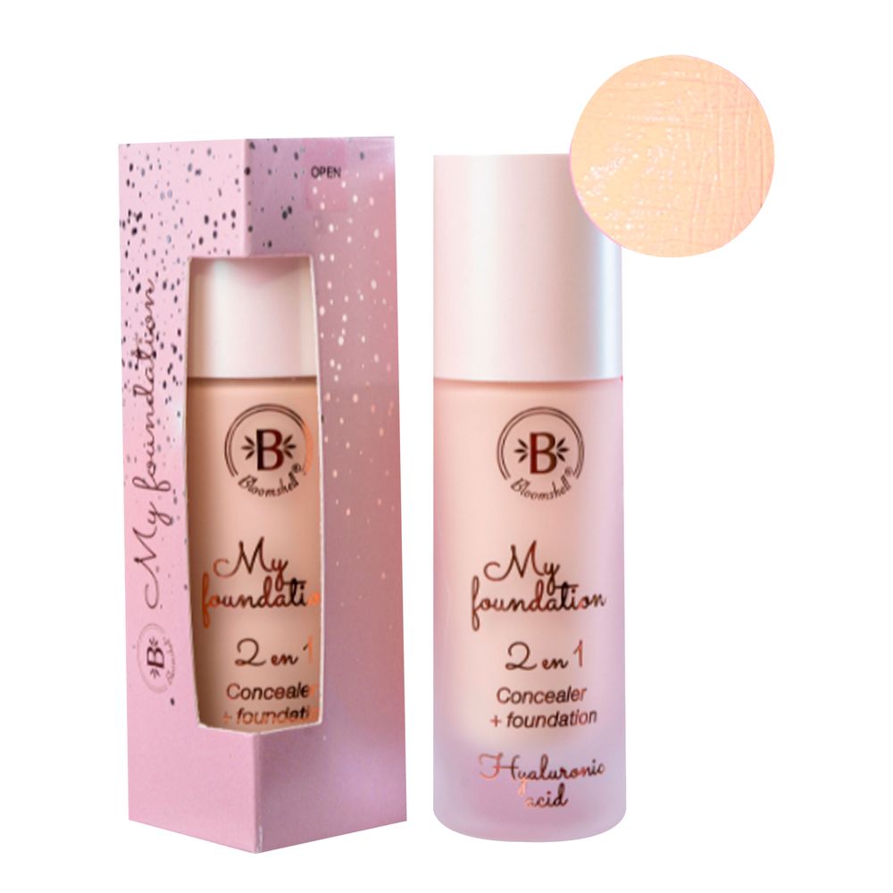BLOOMSHELL BASE LIQUIDA MY FOUNDATION 2EN1 LIGHT 01 X 38ML