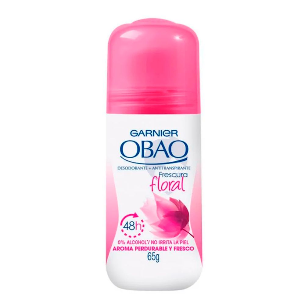 GARNIER OBAO DESODORANTE ROLL ON FRESCURA FLORAL 2X1 X 65 ML