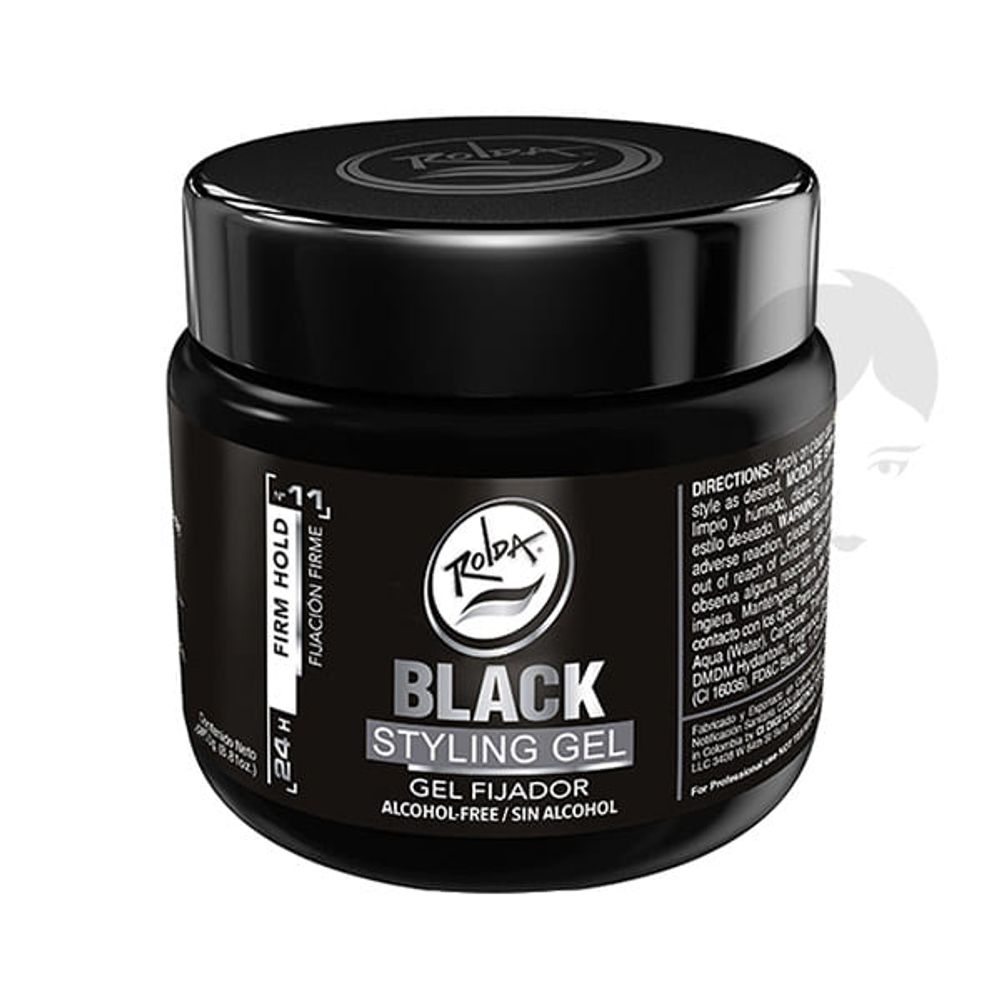 ROLDA GEL CAPILAR BLACK STYLING X 120GR