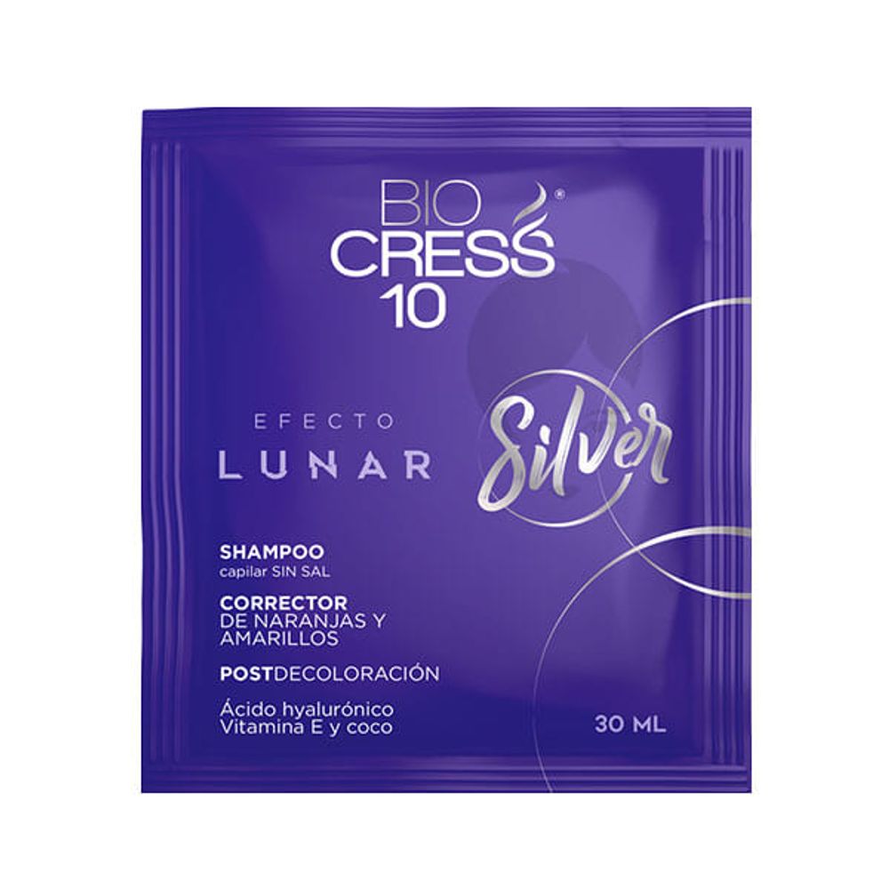 BIOCRESS SHAMPOO EFECTO LUNAR SILVER X 30ML