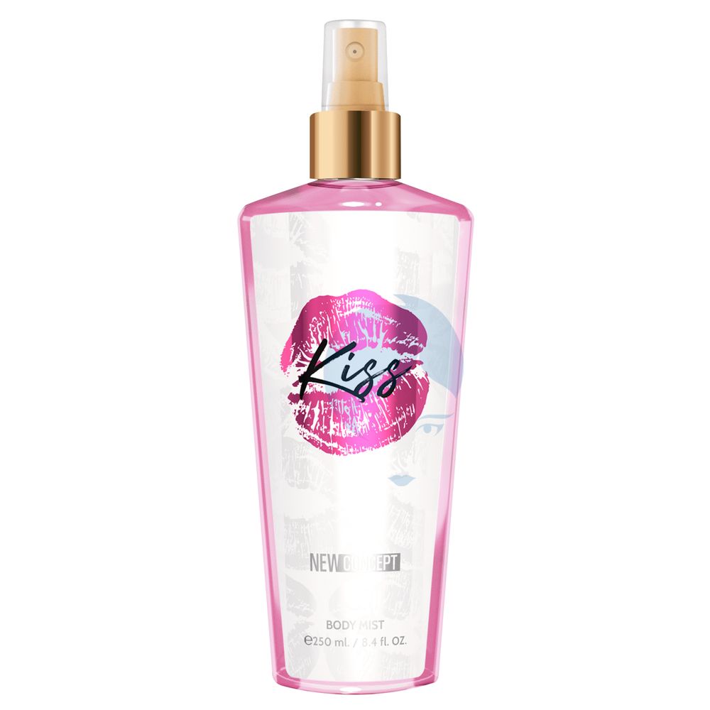 NEW CONCEPT BODY MIST SPLASH KISSES X 250ML