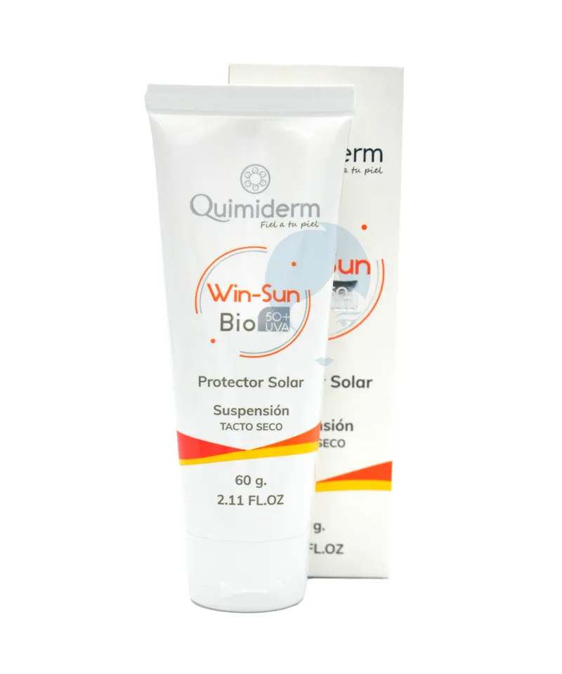 QUIMIDERM WIN SUN BIO PROTECTOR SOLAR 50+UVA X 60GR | Almacén Sandra ...