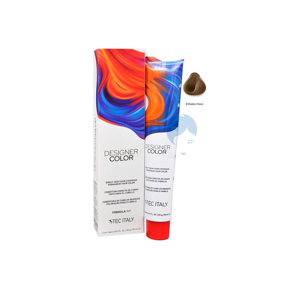 TEC ITALY DESIGNER COLOR N.8 RUBIO CLARO X 90ML