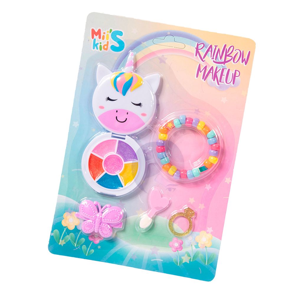 MISS COSMETICS SET DE MAQUILLAJE PARA NIÑA RAINBOW MAKEUP REF: RMMK-01