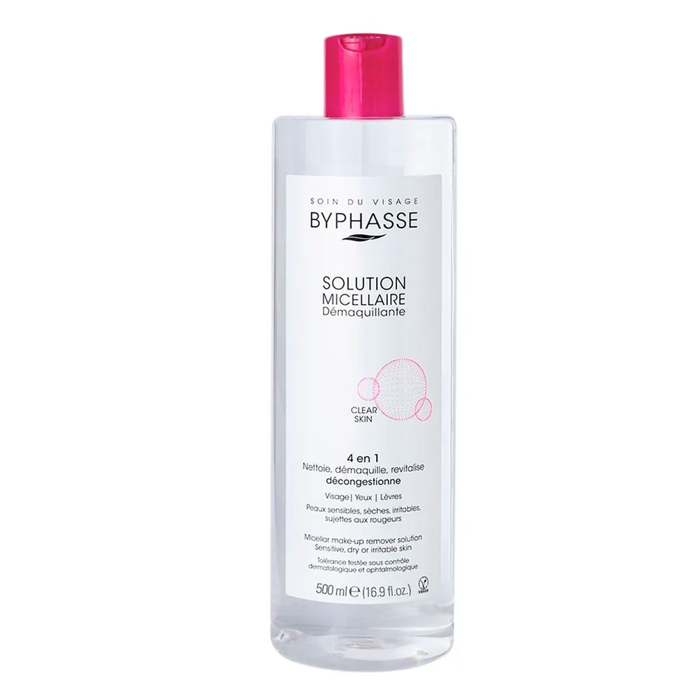 BYPHASSE SOLUCION MICELAR DESMAQUILLANTE PIEL SENSIBLE X 500ML