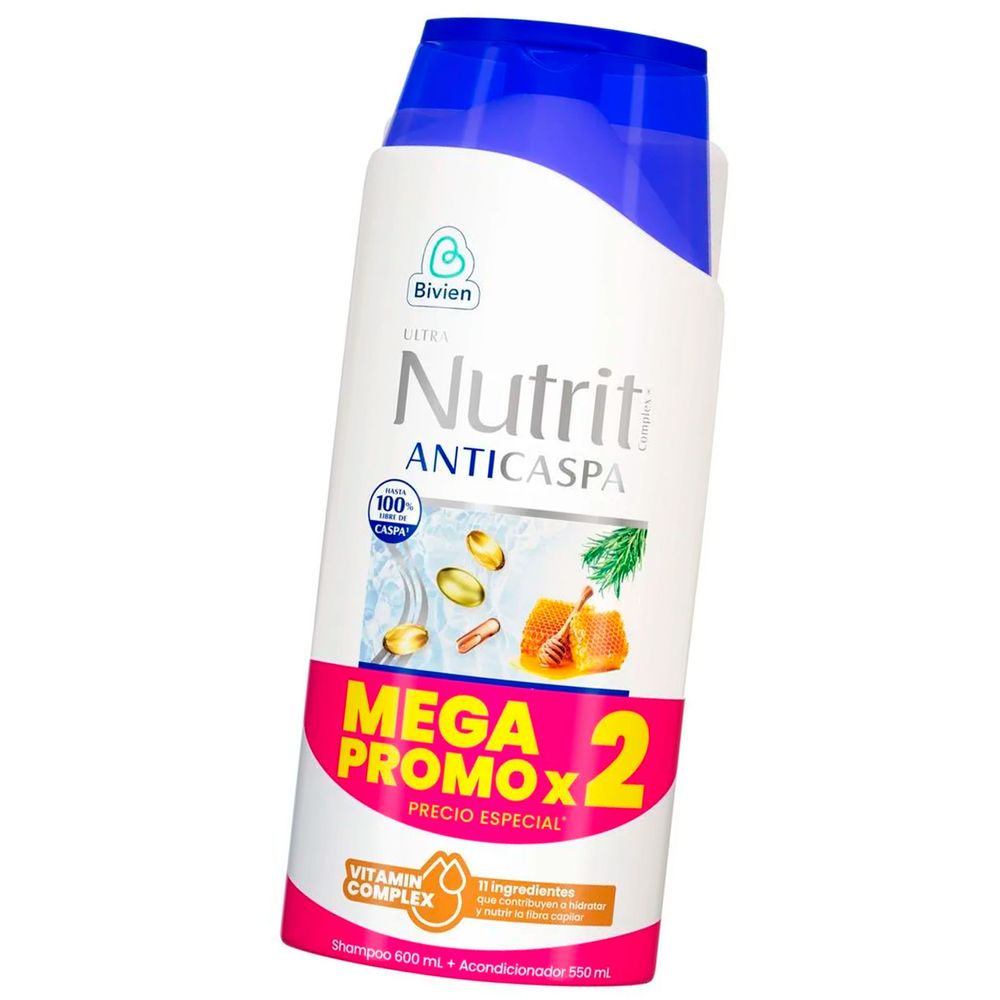 NUTRIT DUO ANTI CASPA SH X 600ML + ACON X 500ML
