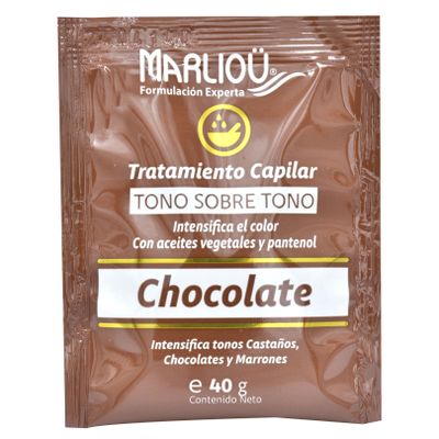 MARLIOU TRATAMIENTO CAPILAR TONO SOBRE TONO CHOCOLATE X 40GR