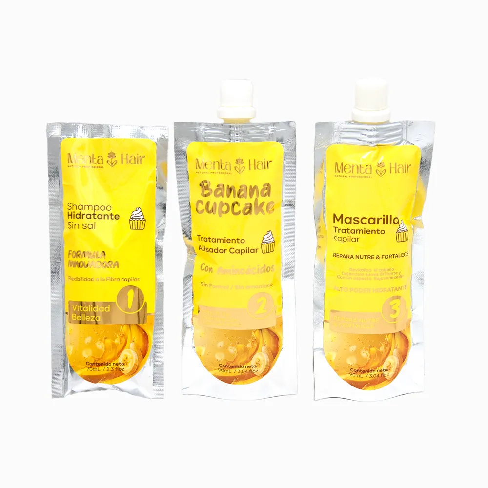 MENTA HAIR KIT ALISADO BANANA X 90ML | Almacén Sandra - KERATINAS Y ...