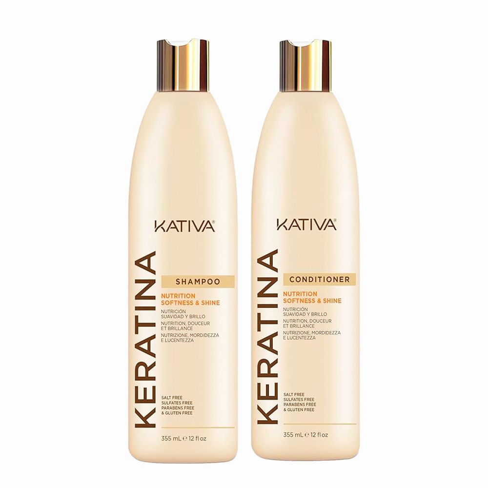 KATIVA PACK SHAMPOO + ACONDICIONADOR KERATINA X 355ML