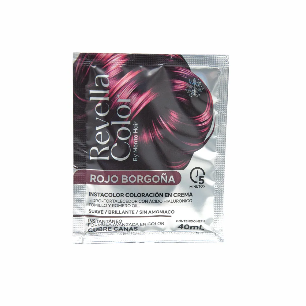 REVELLA COLOR CUBRECANAS COLOR ROJO BORGOÑA X 40ML | Almacén Sandra ...
